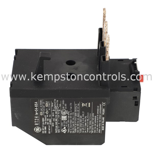 GE RT2H GE THERMAL OVERLOAD RELAY, 54-64A, MANUAL/AUTOMATIC W/WO STOP ...