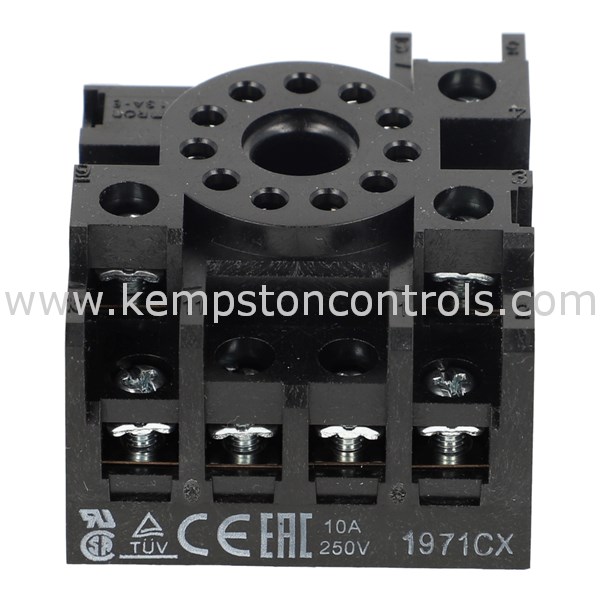 Omron PF113A-E OMRON SOCKET, DIN RAIL/SURFACE MOUNTING, 11 PIN, SCREW TERMINALS (STANDARD ...