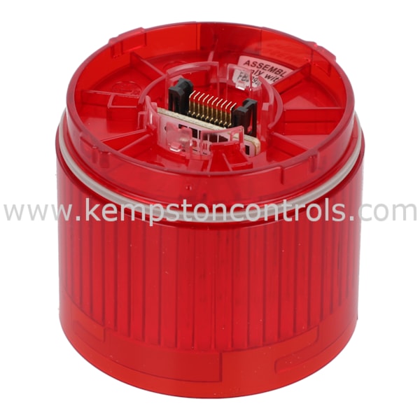 Patlite LR6-E-R+FB295 PATLITE LED MODULE, RED, COLORED LENS, 60MM DIA, FOR USE WITH LR6+FB295 ...