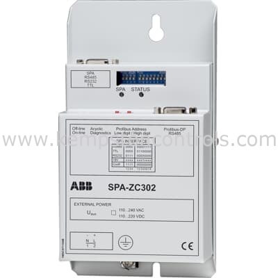 ABB MV SPA-ZC 302-BA ABB INTERFACE MODULE, 110V-240VAC/DC AUXILIARY ...
