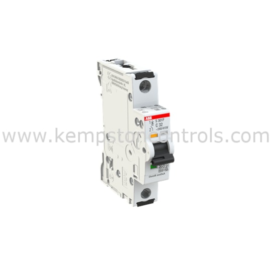 ABB 2CDS381001R0324 ABB S301P-C32 MCB 25KA 1P TYPE C 32A MINIATURE CIRCUIT BREAKER - 1P - C - 32 ...