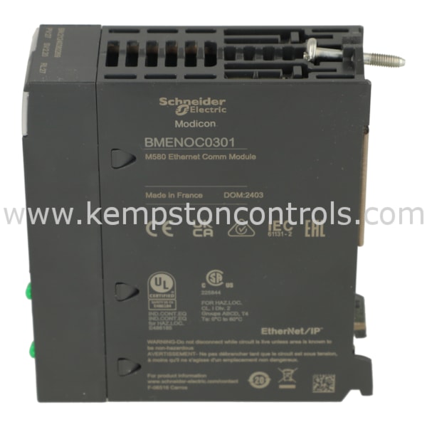 Schneider BMENOC0301 SCHNEIDER ETHERNET MODULE M580, 3-PORT ETHERNET ...