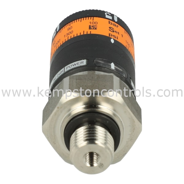IFM PK5522 IFM PRESSURE SWITCH, 0-100 BAR RANGE, M12X1 MALE, G 1/4 ...