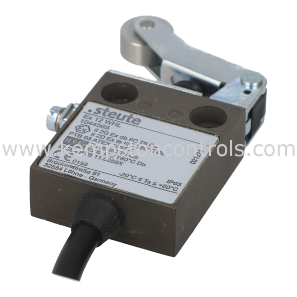 Steute EX 12 WHL-2M STEUTE EX POSITION SWITCH, METAL ROLLER, SNAP ACTION, SILVER, 2M CABLE ...