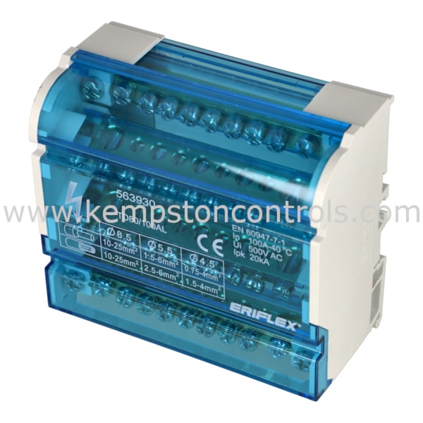 Erico 563930 ERICO DISTRIBUTION BLOCK 100A 4POLE | Kempston Controls