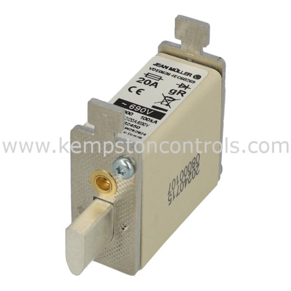 Jean Moeller R5282450 JEAN MOELLER NH FUSE LINK, 20A, GR, 690VAC, WITH ...