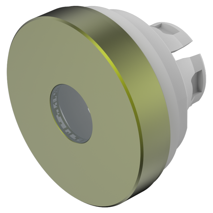 EAO 84-7211.500 EAO LENS WITH WINDOW OLIVE GREEN D19,7 ALU ANODIZED ...