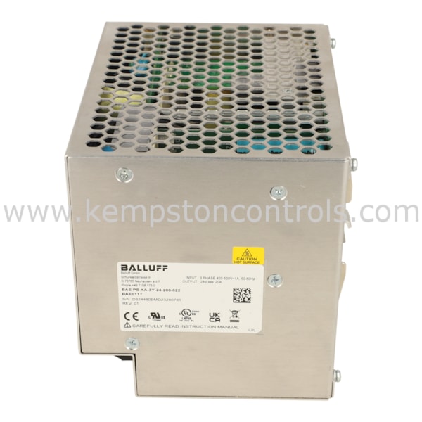 Balluff BAE PS-XA-3Y-24-200-022 BALLUFF POWER SUPPLY, TERMINAL, 400 ...