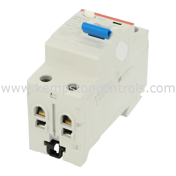 ABB 2CSF202101R1400 ABB F202A-40/0.03 2P RCD 40A 30MA, TYPE A | Kempston Controls