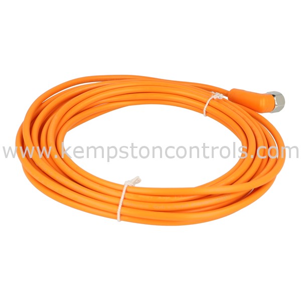 IFM EVT004 IFM CONNECTOR CABLE, M12, FEMALE, ANGLED, 4 PIN, 5M ORANGE ...