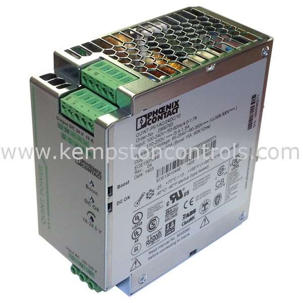 Phoenix 2866763 PHOENIX QUINT-PS/1AC/24DC/10 | Kempston Controls