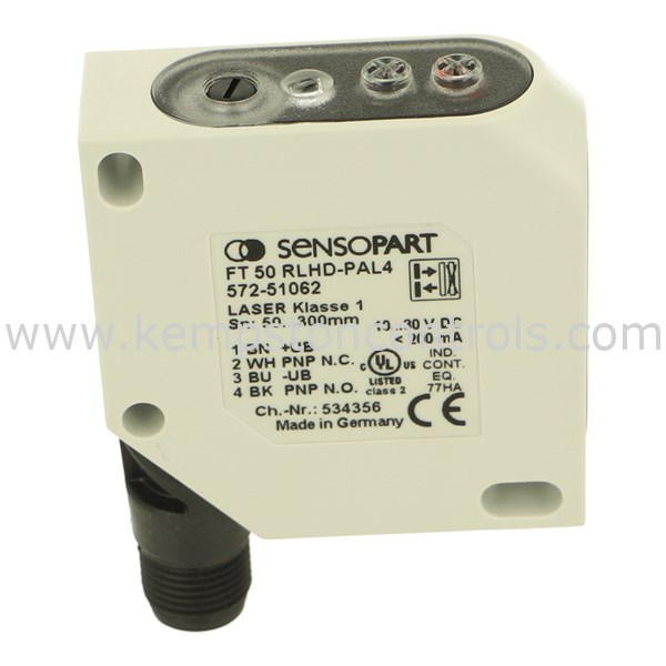 Sensopart FT 50 RLHD-PAL4 SENSOPART PHOTOELECTRIC SENSOR, DIFFUSE, BGS ...