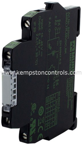 MURR 52501 MURR MIRO,TR,48VDC,SK OPTO-COUPLER MODULE IN: 10...48 VDC ...
