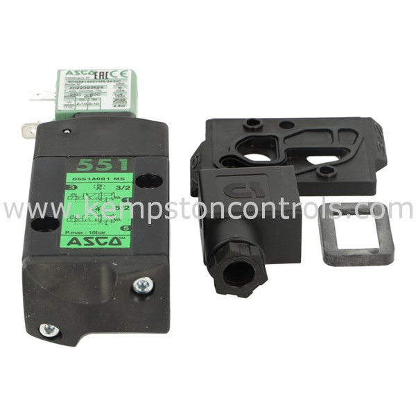 Emerson Asco SCG551A001MS.24/DC ASCO NUMATICS SPOOL VALVE 551 NAMUR 3/2 ...