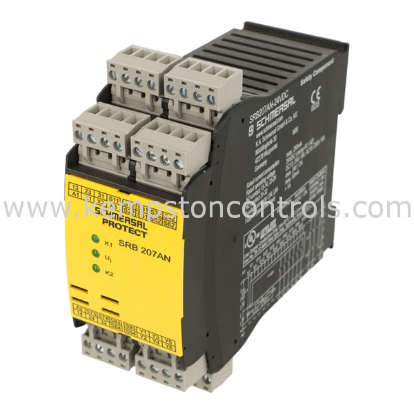 Schmersal SRB-207-AN-24V SAFETY MONITORING MODULE, 2 SAFETY CONTACTS, 6 ...
