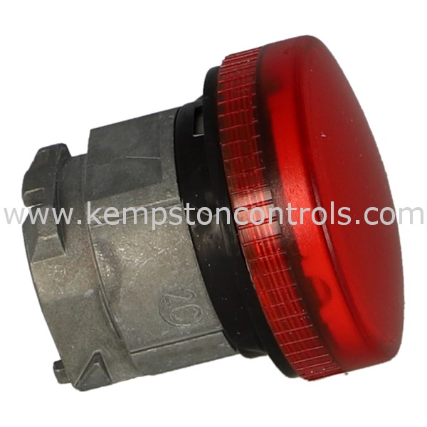 Schneider ZB4BV04 SCHNEIDER HARMONY, 22MM PUSH BUTTON, PILOT LIGHT HEAD, RED, WITH PLAIN LENS ...