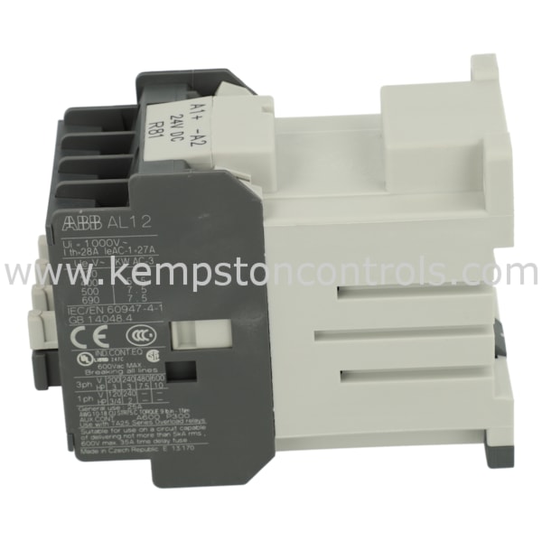ABB 1SBL163001R8101 ABB 24V DC CONTACTOR, 3 NO, 1 AUX NC, 690V AC/220V ...