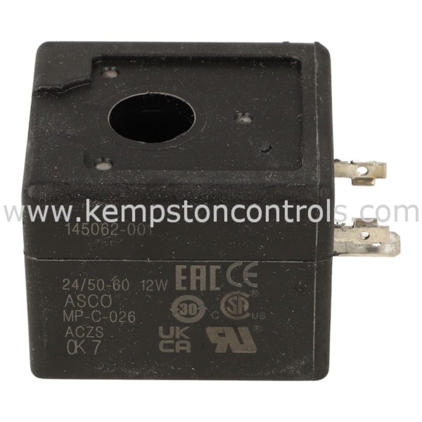 Emerson Asco 145062-001 ASCO SOLENOID COIL, 24VAC, 50/60HZ, SPADE PLUG ...