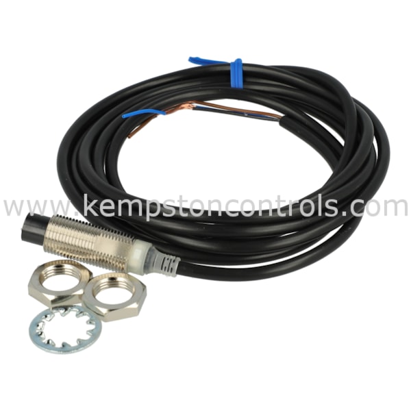 Omron E2E-X5MB1T12 2M OMRON INDUCTIVE SENSOR, M12, 5MM RANGE NON FLUSH, PNP NO, 2M CABLE, IO ...