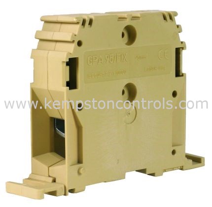 Cabur GPA.95/FIX CABUR 95MM POWER TERMINAL BLOCK (BEIGE) PANEL MOUNT ...
