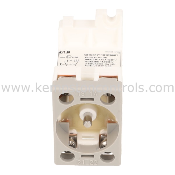 Eaton CEAG GHG4171101R0051 EATON CEAG, CONTACT BLOCK, 1N/O+1N/C, FOR ...