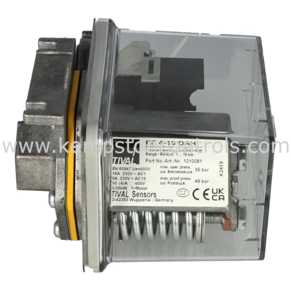 TIVAL Sensors FF 4-16 DAH TIVAL PRESSURE SWITCH, 0.4-16 BAR RANGE, G 3/ ...