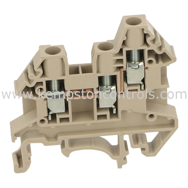 Dinkle DK4N-TN DINKLE 4MM 3 WAY 35MM DIN RAIL TERMINAL GREY | Kempston ...