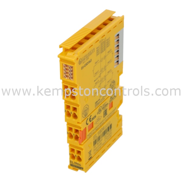 Beckhoff EL1904 BECKHOFF ETHERCAT TERMINAL, 4-CHANNEL DIGITAL INPUT, 24VDC, TWINSAFE | Kempston ...