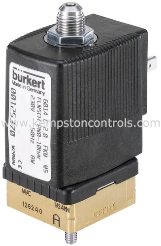Burkert 00141785 3/2 WAY SOLENOID VALVE, DIRECT ACTING, 16 BAR MAX ...