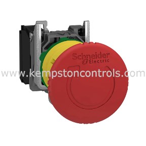 Schneider XB5AS8442 SCHNEIDER RED Ã40 EMERGENCY STOP, SWITCHING OFF PUSHBUTTON | Kempston Controls