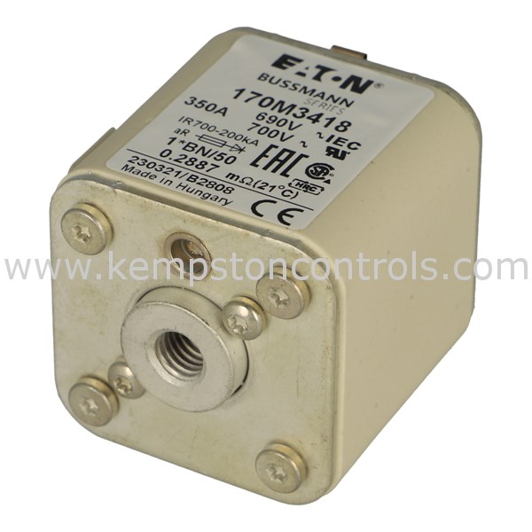 Bussmann 170M3418 BUSSMANN HIGH SPEED FUSE, 350 A, 690 TO 700 V, 59 X ...
