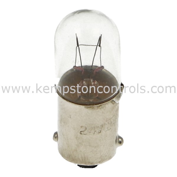Schneider DL1CE024 SCHNEIDER CLEAR INCANDESCENT BULB, BA9S BASE, 24V, 2 ...