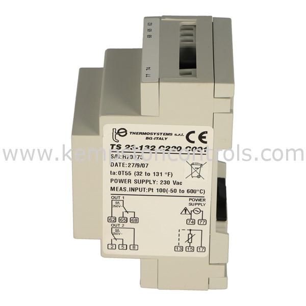 Thermosystems TS23-132-C-230 THERMOSYSTEMS DIN-RAIL MOUNTING DIGITAL ...