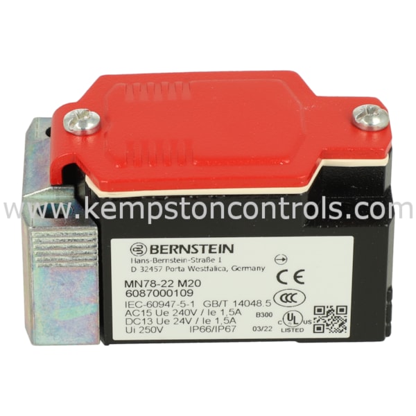 Bernstein 6087000109 BERNSTEIN METAL BODIED LIMIT SWITCH, ENCLOSURE ...