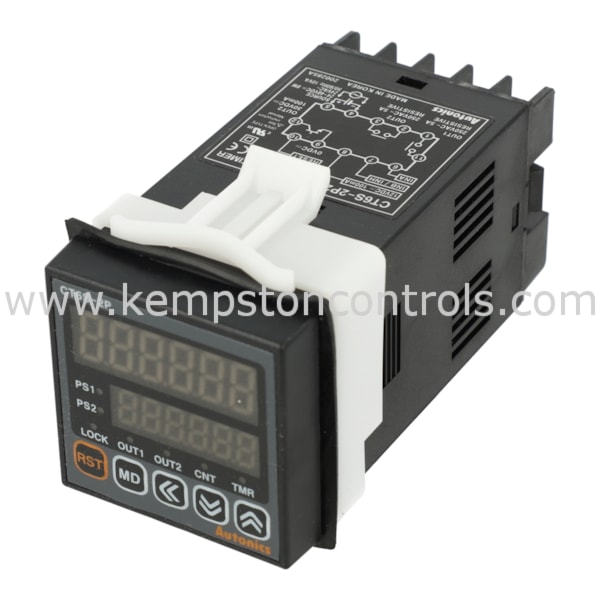 Autonics CT6S-2P2 AUTONICS COUNTER/TIMER LED DISPLAY, 2-STAGE PRESET ...