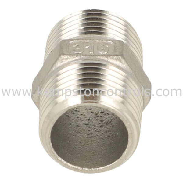 Other HN08 NERO PIPELINE 1/2" BSPT M/M HEX NIPPLE 150LB 316SS | Kempston Controls