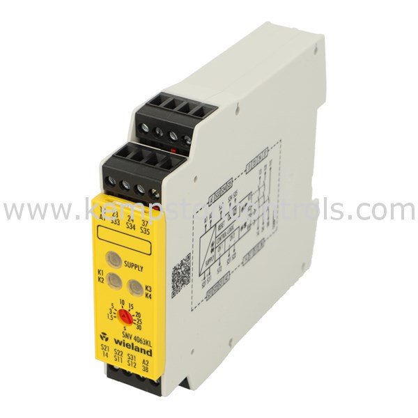 Wieland R1.188.0640.0 WIELAND SAFETY RELAY WITH TIME FUNCTION, 2NO ...