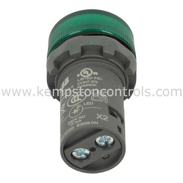 ABB 1SFA619403R5232 ABB COMPACT PILOT LIGHT, GREEN, LED, CL2-523G, 230V AC | Kempston Controls