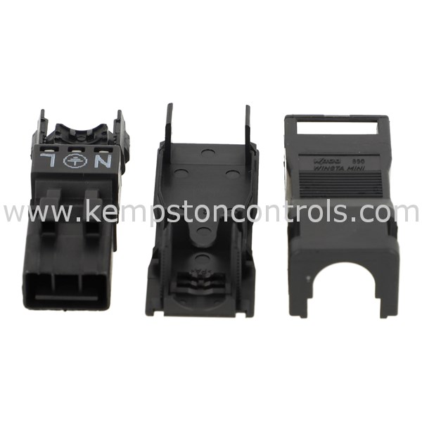 WAGO 890-113 WAGO MALE CONNECTOR/PLUG, WINSTA MINI, 3-POLE, BLACK, A ...