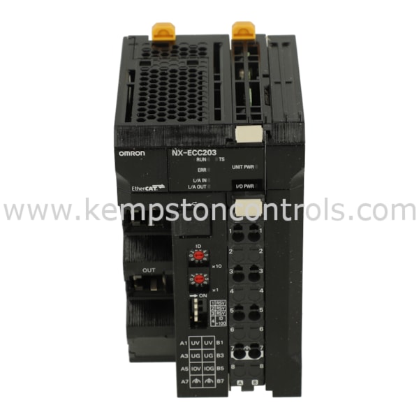 Omron NX-ECC203 OMRON NX SERIES ETHERCAT COUPLER | Kempston Controls