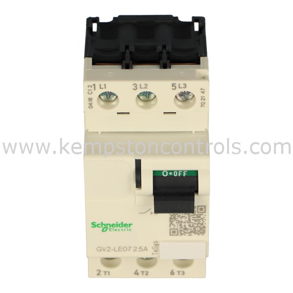 Schneider GV2LE07 SCHNEIDER TESYS GV2 MOTOR CIRCUIT BREAKER, 3P, 2.5A ...