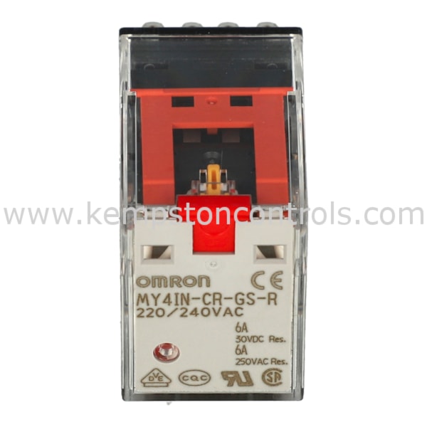 Omron MY4IN-CR-GS-R AC220/240 OMRON RELAY, PLUG-IN, 14-PIN, 4PDT, 6 A, COIL SURGE ABSORPTION ...