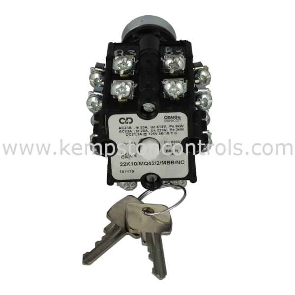 Craig And Derricott 22K10/MQ42/2/MBB/NC CRAIG AND DERRICOTT KEY ...