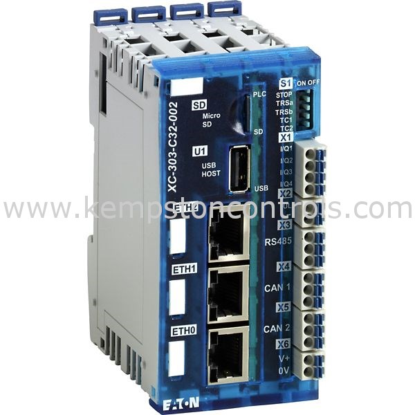 Eaton Moeller XC-303-C32-002 MOELLER XC303 MODULAR PLC, SMALL PLC, PROGRAMMABLE CODESYS 3, SD ...