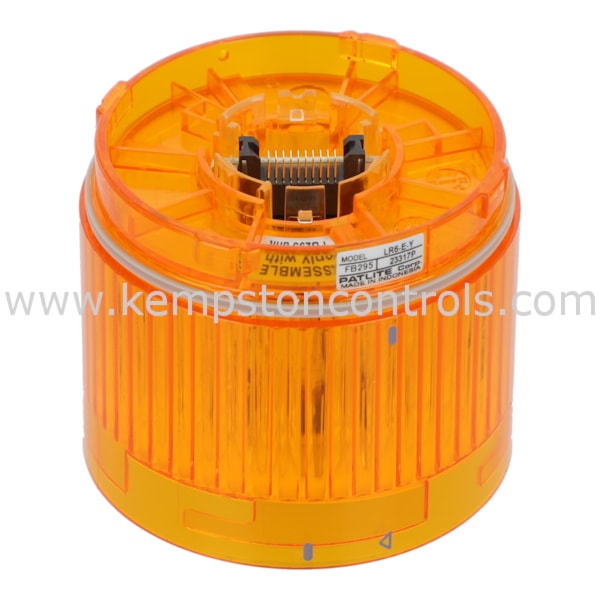 Patlite LR6-E-Y+FB295 PATLITE LED MODULE, AMBER, COLORED LENS, 60MM DIA, FOR USE WITH LR6+FB295 ...