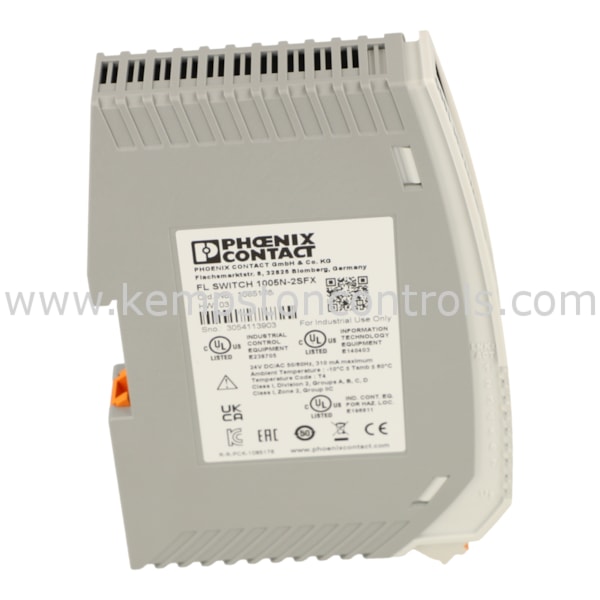 Phoenix 1085176-PH PHOENIX FL SWITCH 1005N-2SFX, UNMANAGED INDUSTRIAL ...