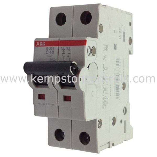ABB 2CDS252001R0404 2CDS252001R0404 S202-C40 MINIATURE CIRCUIT BREAKER, 2 POLE, TYPE C, 40A, 6KA ...