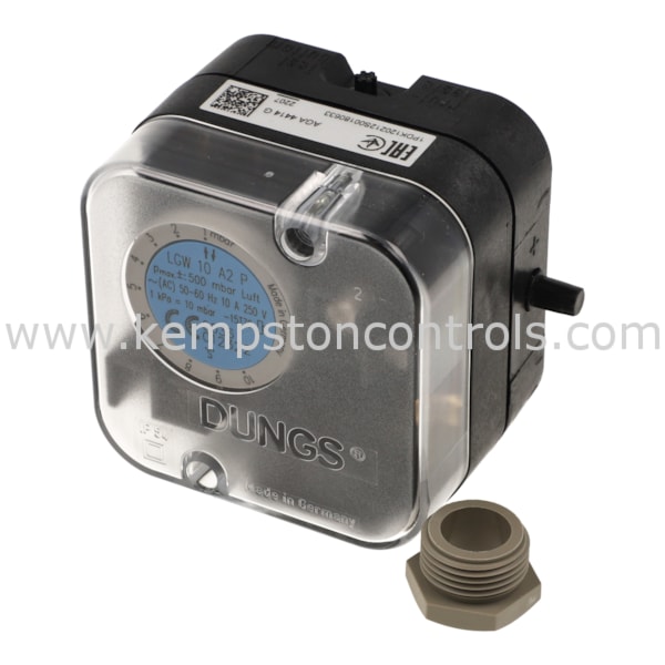 Dungs LGW 10 A2P AG-M-MS3-V0 ST-SE DUNGS DIFFERENTIAL AIR PRESSURE SWITCH (THREAD CONNECTION ...