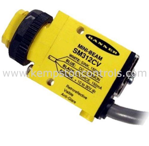 Turck Banner SM312CV BANNER MINI-BEAM: VISIBLE RED 650 NM CONVERGENT ...