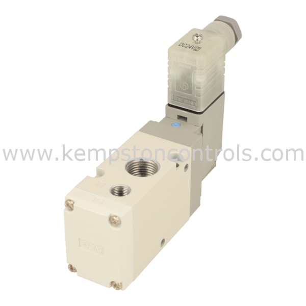 SMC VP542R-5DZ1-03NA SMC 3 PORT PILOT OPERATED POPPET, 0.7 MPA, 24VDC, NPT, NC, DIN TERMINAL ...